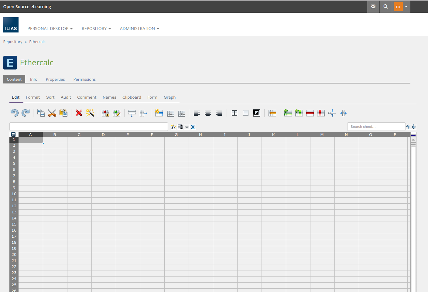 GitHub - DatabayAG/EtherCalc: ILIAS EtherCalc Plugin